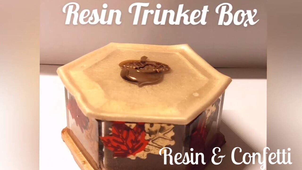 Autumn Trinket Box. Made with Resin. - YouTube