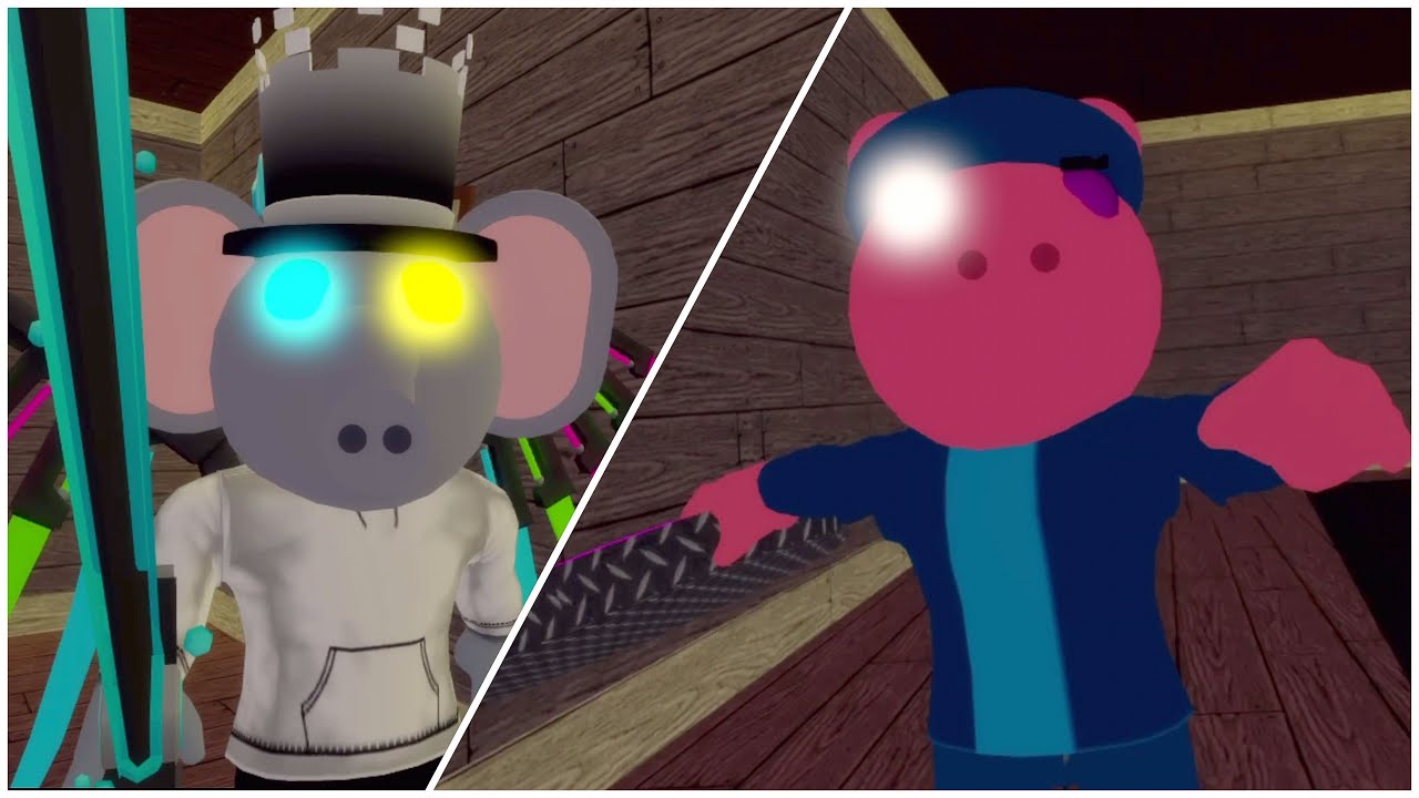 Piggy Elly and Georgie Bot Jumpscare! Piggy RP Film Roleplay Roblox ...