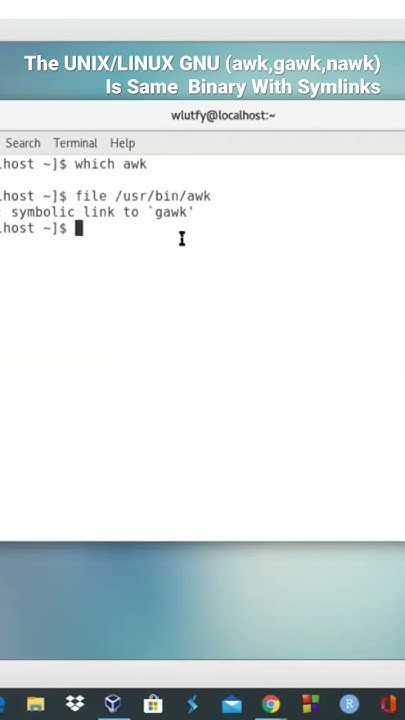 The Unixlinux Gnu Awkgawknawk Is Same Binary With Symlinks Youtube