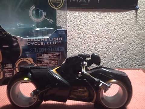 Tron Legacy Toy Review: Clu's Deluxe Light Cycle - YouTube