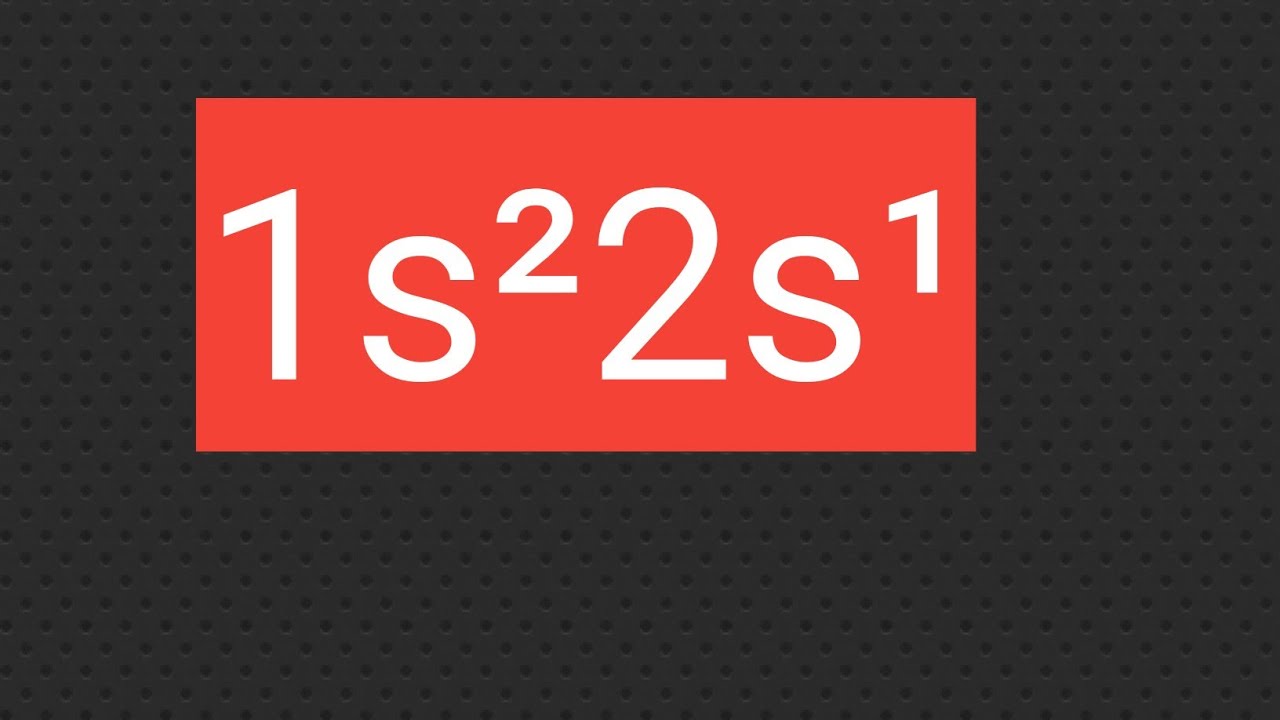 1s2 2s1 ||Which element has the electron configuration of 1s2 2s1 ...