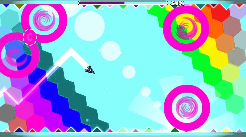 Geometry Dash: Colorful Sky by AbstractDark (hard 5 stars) - YouTube