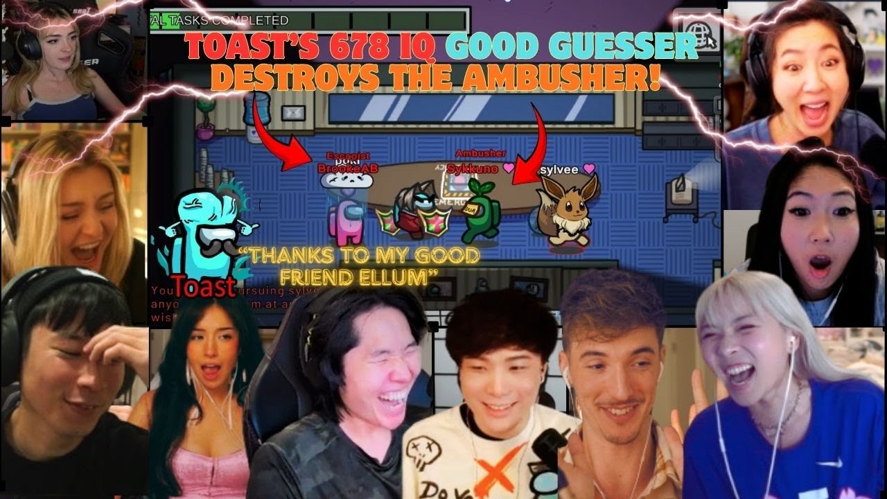 Disguised Toast 678 IQ Good Guesser vs Ambusher Sykkuno with the ...