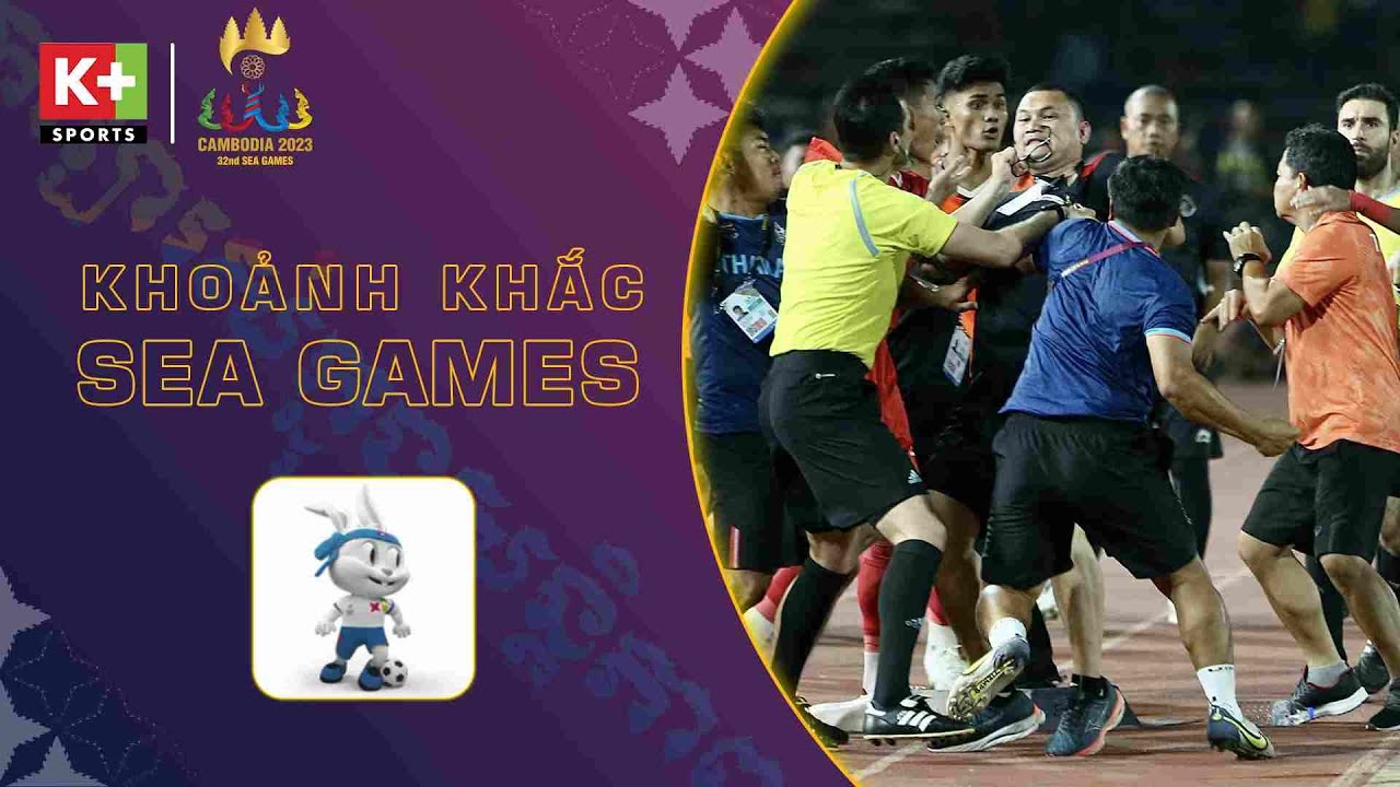 TOÀN CẢNH ẨU ĐẢ & XÔ XÁT CĂNG THẲNG GIỮA U22 THÁI LAN - U22 INDONESIA TẠI CHUNG KẾT SEA GAMES 32 ...