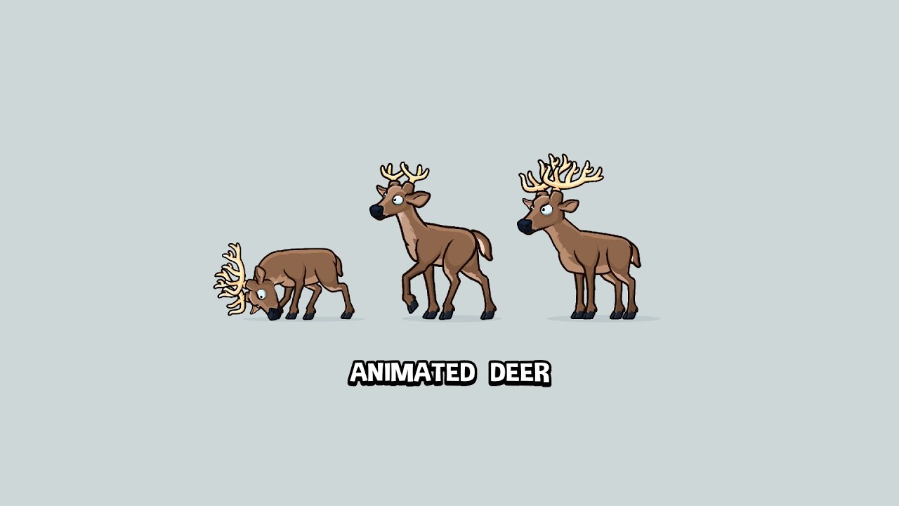 Animated deer preview - YouTube