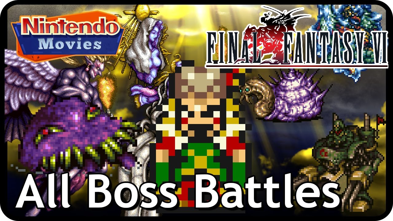 Final Fantasy VI/Final Fantasy III USA - All Boss Battles - YouTube