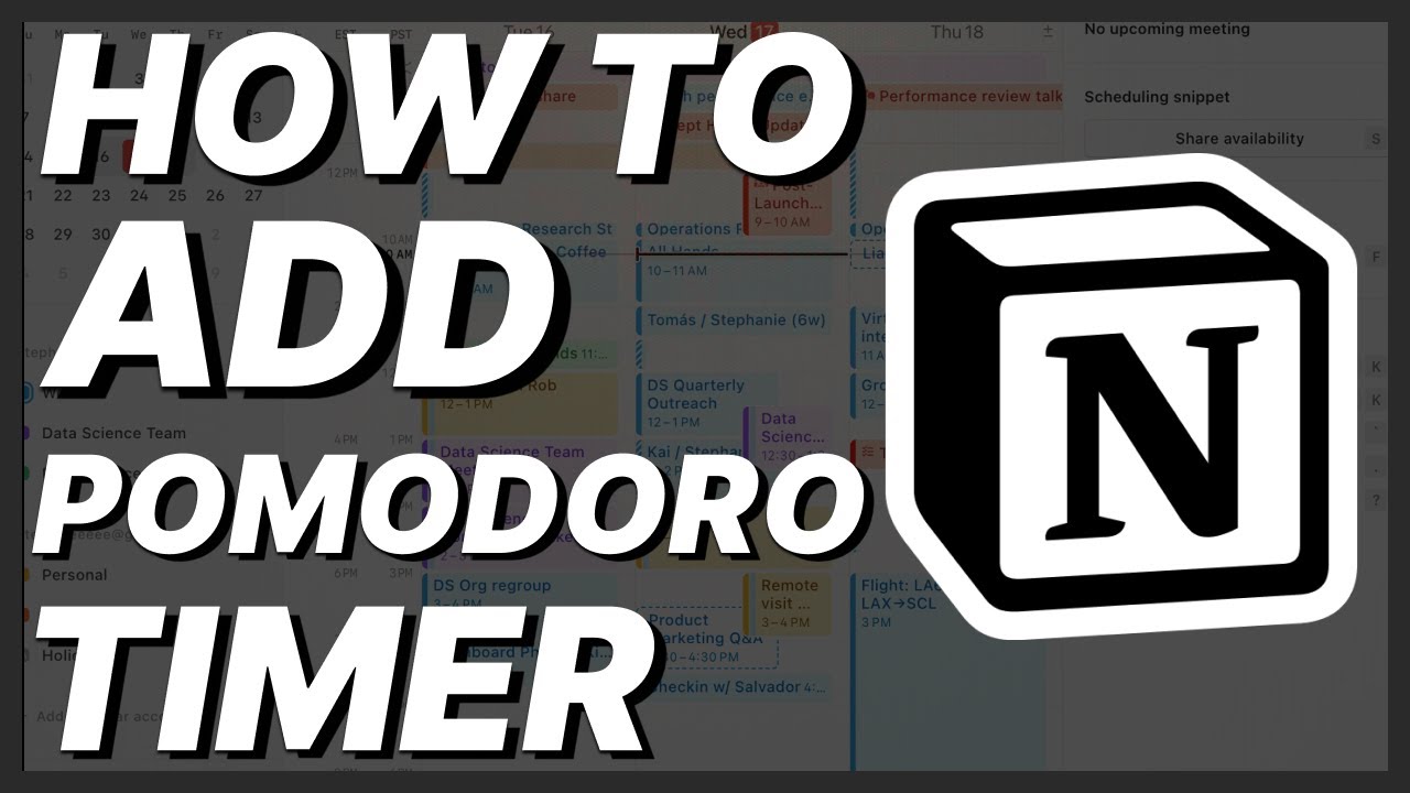 How To Add Pomodoro Timer To Notion Youtube
