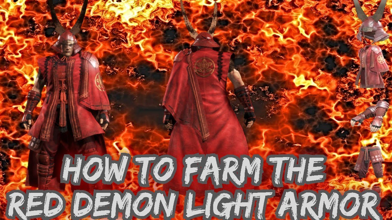 How To Farm The Red Demon Light Armor | Nioh - YouTube