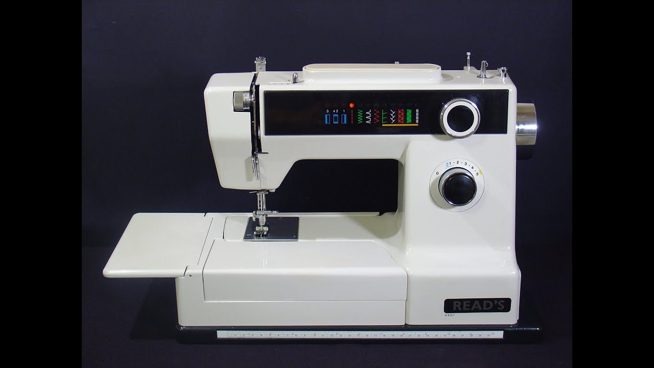 Read's Crownpoint SZA 645F sewing machine + instructions - YouTube
