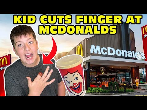 Kid Cuts Finger On A McDonald's Cup Lid! [Original]
