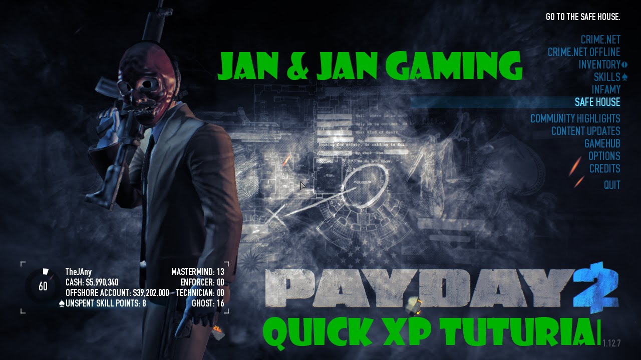 Payday 2 How to level up fast (low level), (TUTURIAL)! - YouTube