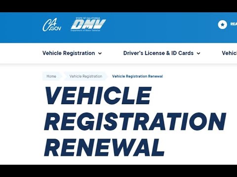 Paying CA DMV Registration Renewal Tags Online - How Long To Receive ...