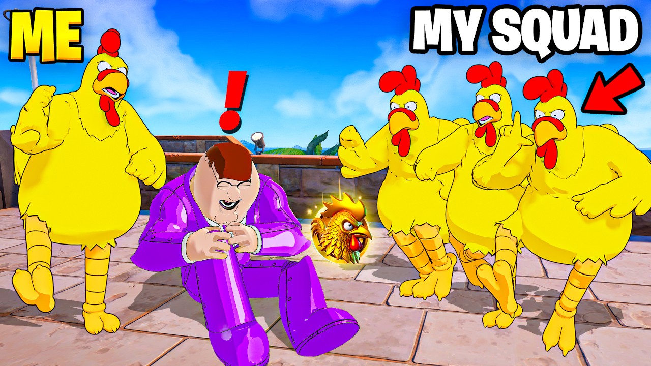 I Took Over Vaults As GIANT CHICKENS In Fortnite - YouTube