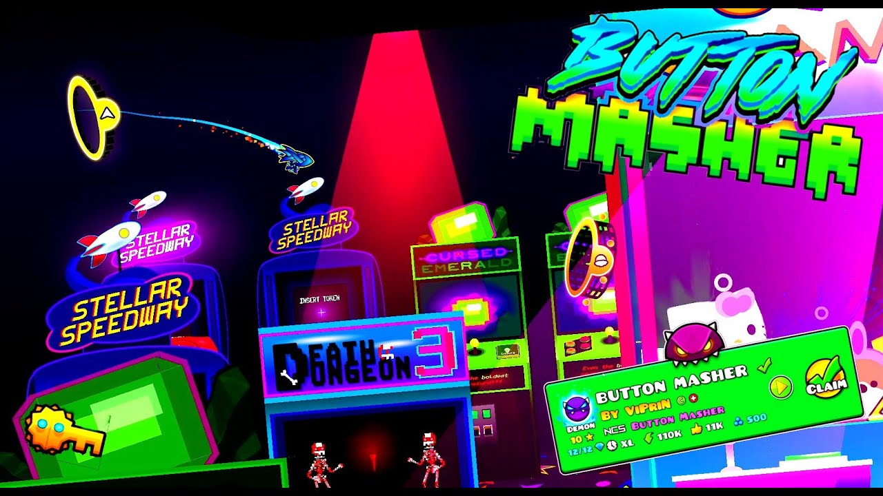 [GD] "twelfth event" button masher By: viprin & more [sixth gold key ...