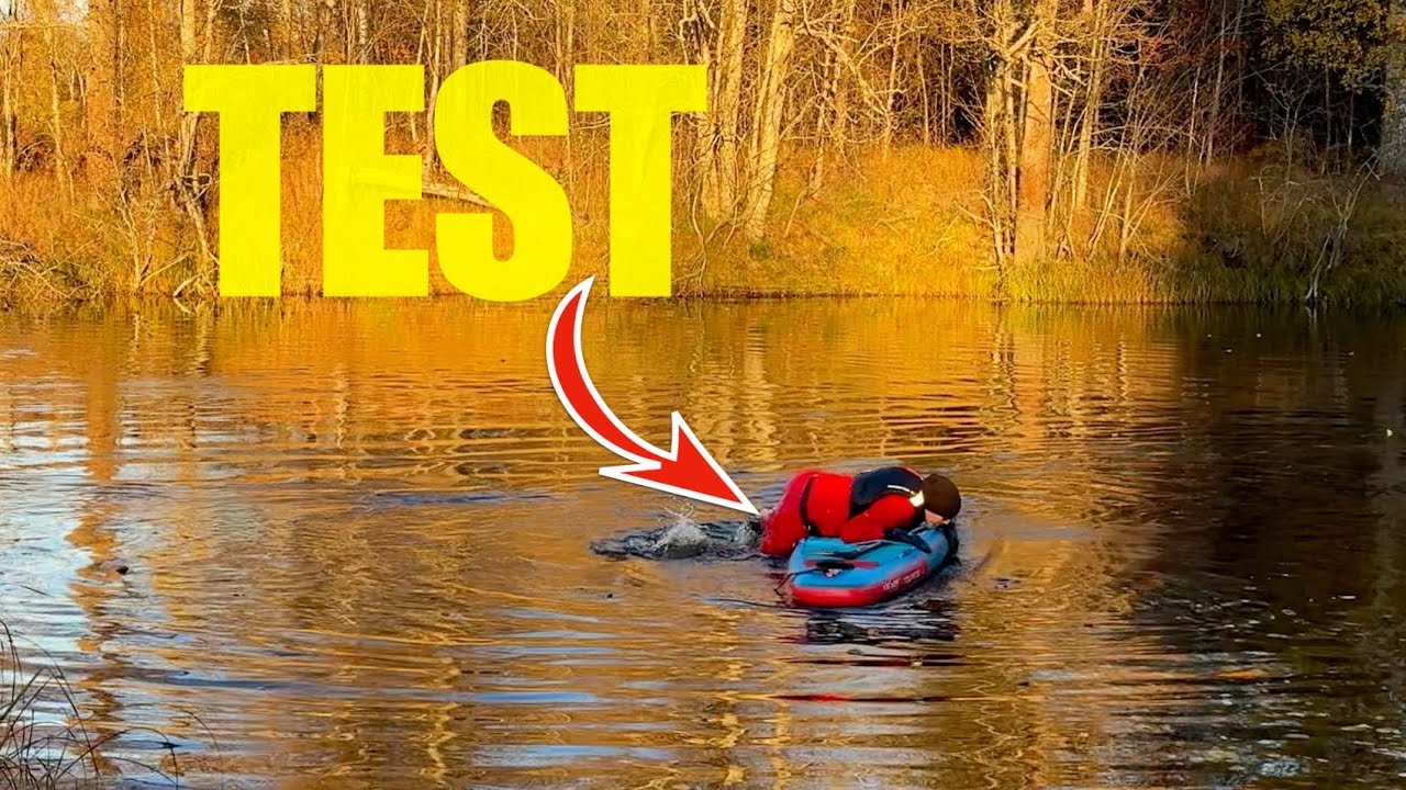 Test the new dry suit from Hiko from sup paddle board. Also self rescue ...