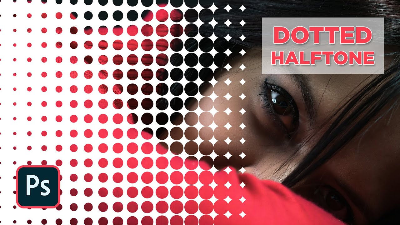 Dotted Halftone Photoshop Filter Effect Tutorial | Adobe Photoshop CC ...