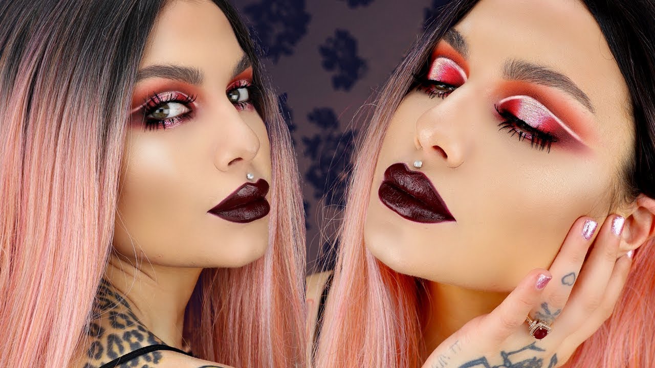 New Makeup - Glitter Halo Eye - Cut Crease - Dramatic Makeup Look ...