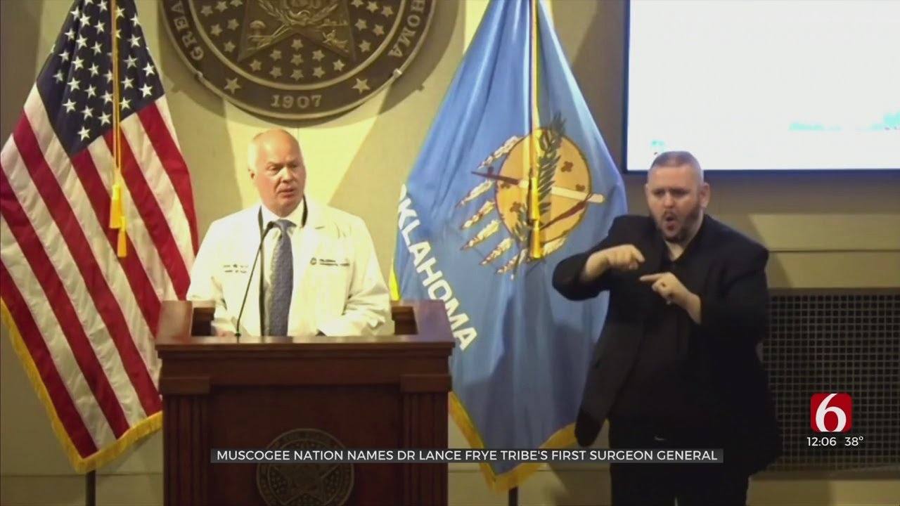 Muscogee Nation Names Dr. Lance Frye Tribe's 1st Surgeon General - YouTube