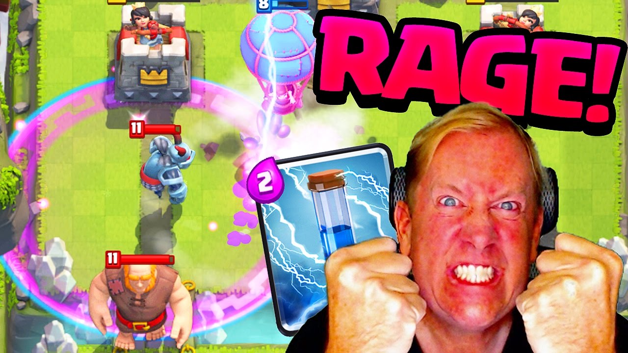 Clash Royale ZAP BAIT RAGE Deck! - YouTube