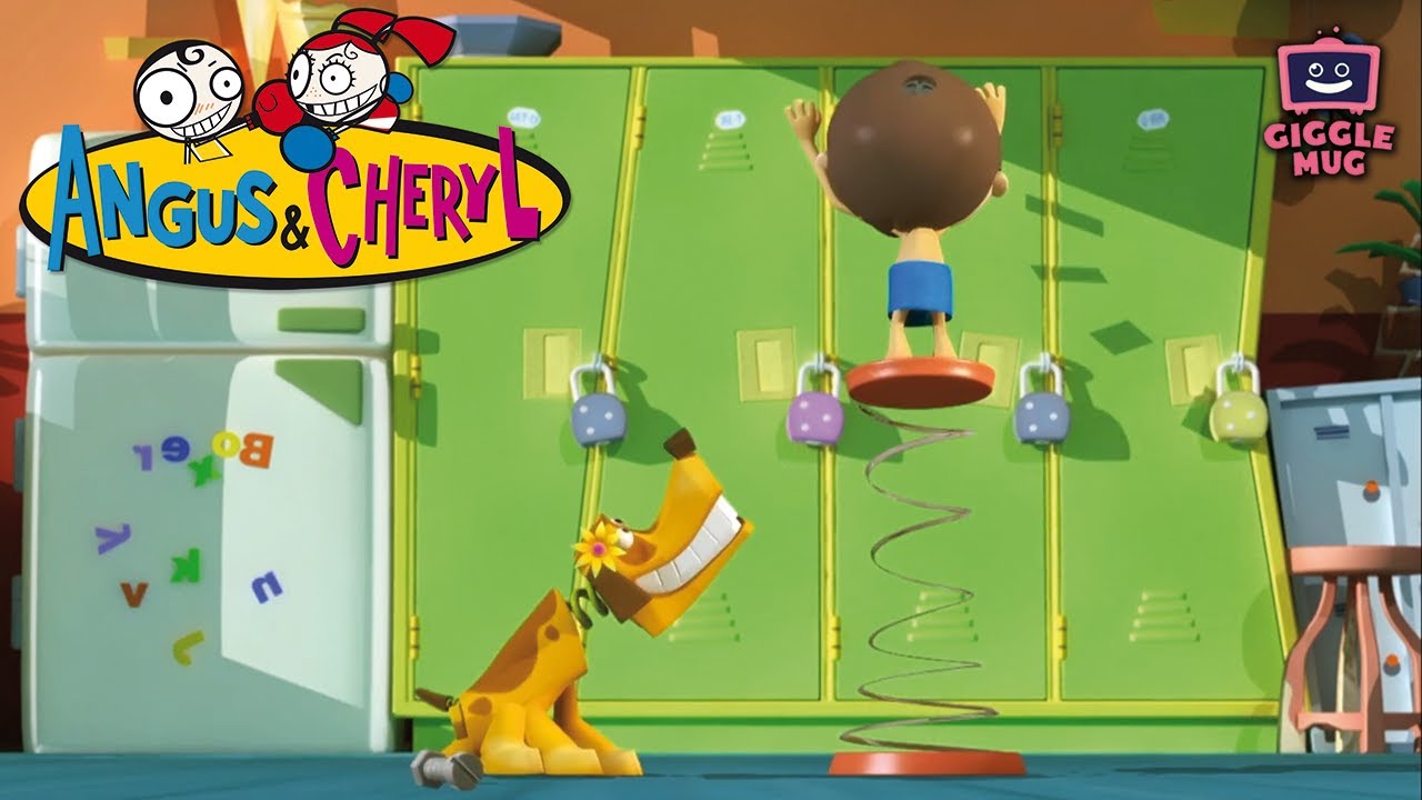 The Locker Room | Angus and Cheryl (2-Minute Comedy Cartoon for Kids ...