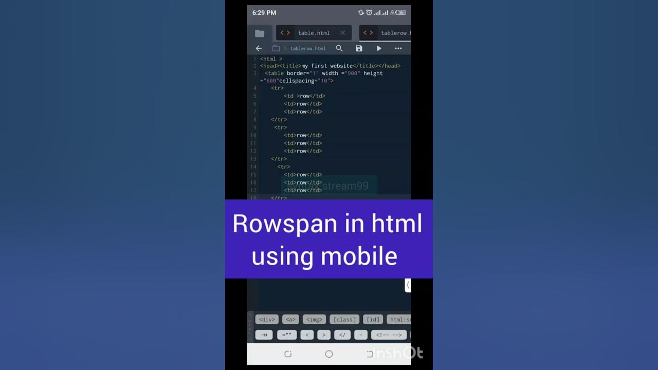 Rowspan: Mastering Table Cell Merging with HTML Attributes # ...