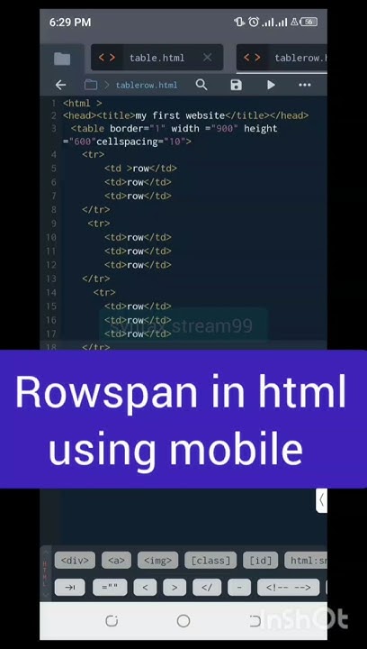 Rowspan: Mastering Table Cell Merging with HTML Attributes # ...