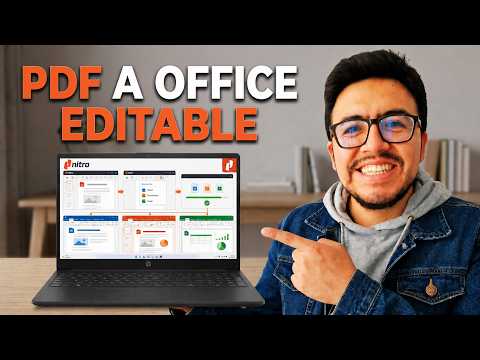 Cómo Convertir un PDF a WORD, EXCEL o POWERPOINT editable con Nitro PRO