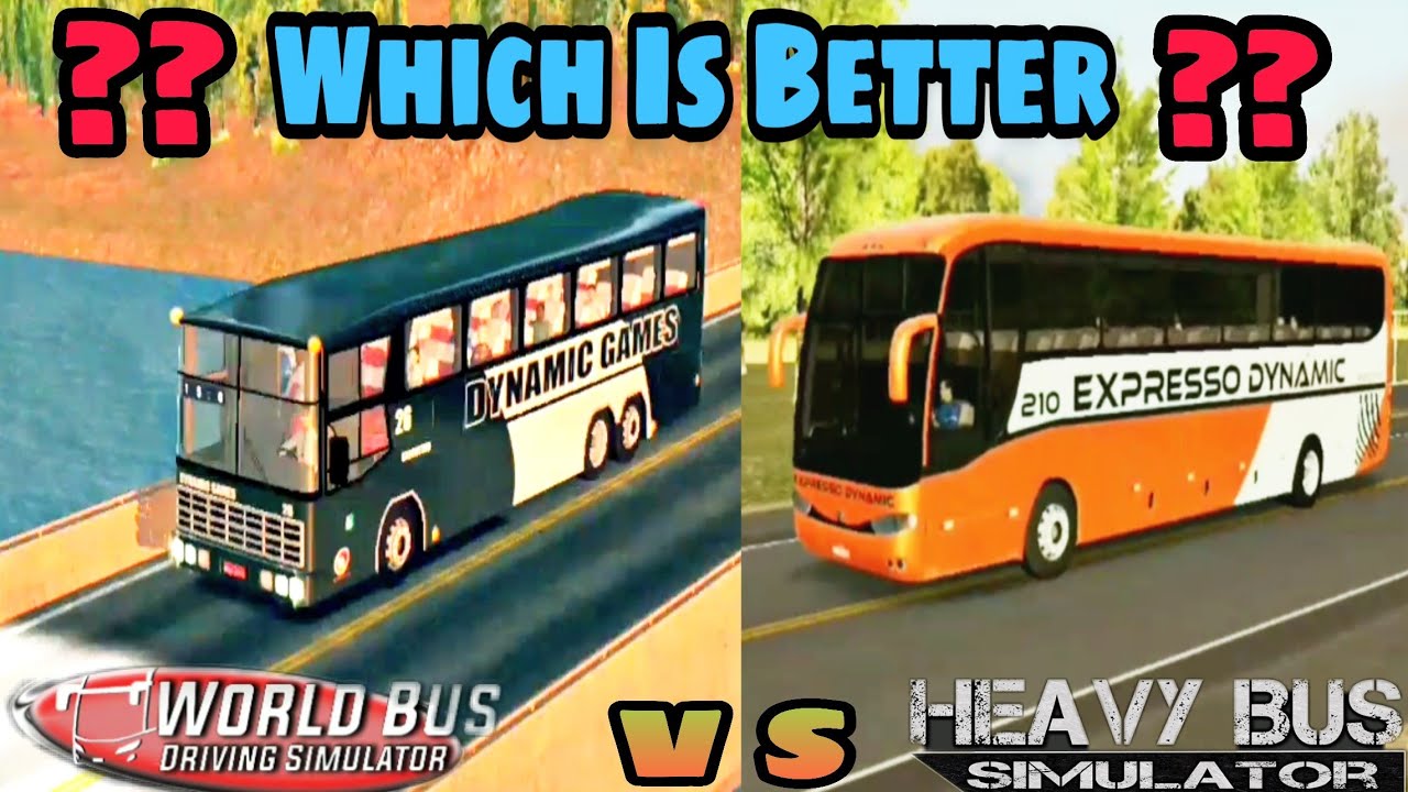 🔴World Bus Driving Simulator | VS | Heavy Bus Simulator | comparison ...