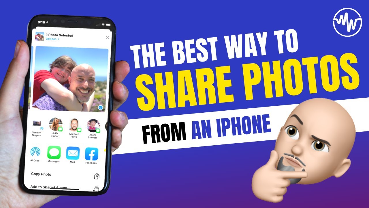 How to Share Photos From an Apple iPhone - YouTube