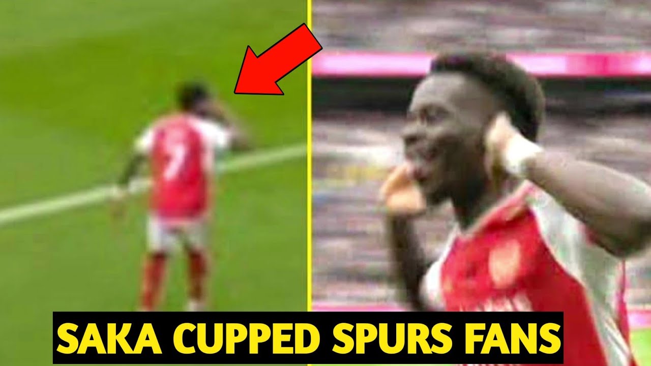 Saka Epic Goal celebration against spurs Fan || Arsenal News. - YouTube
