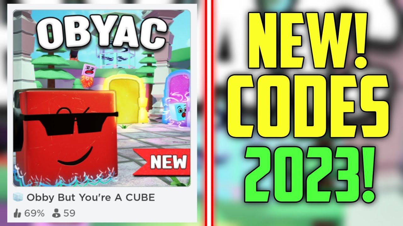 HURRY! - NEW OBBY BUT YOU'RE A CUBE CODES 2023! - YouTube