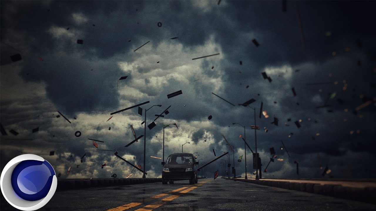 How To Animate Flying Objects In Storm In Cinema 4D Inspired by Andrew ...