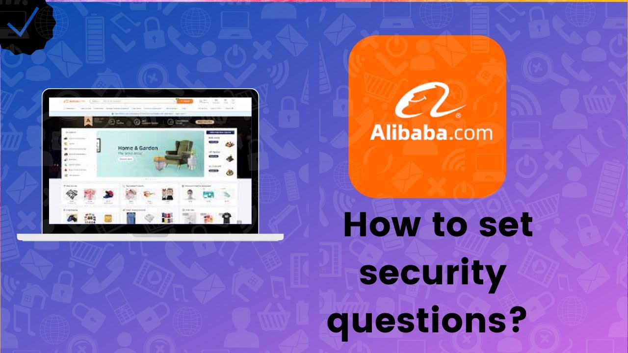 How to set security questions to your account on Alibaba? - YouTube
