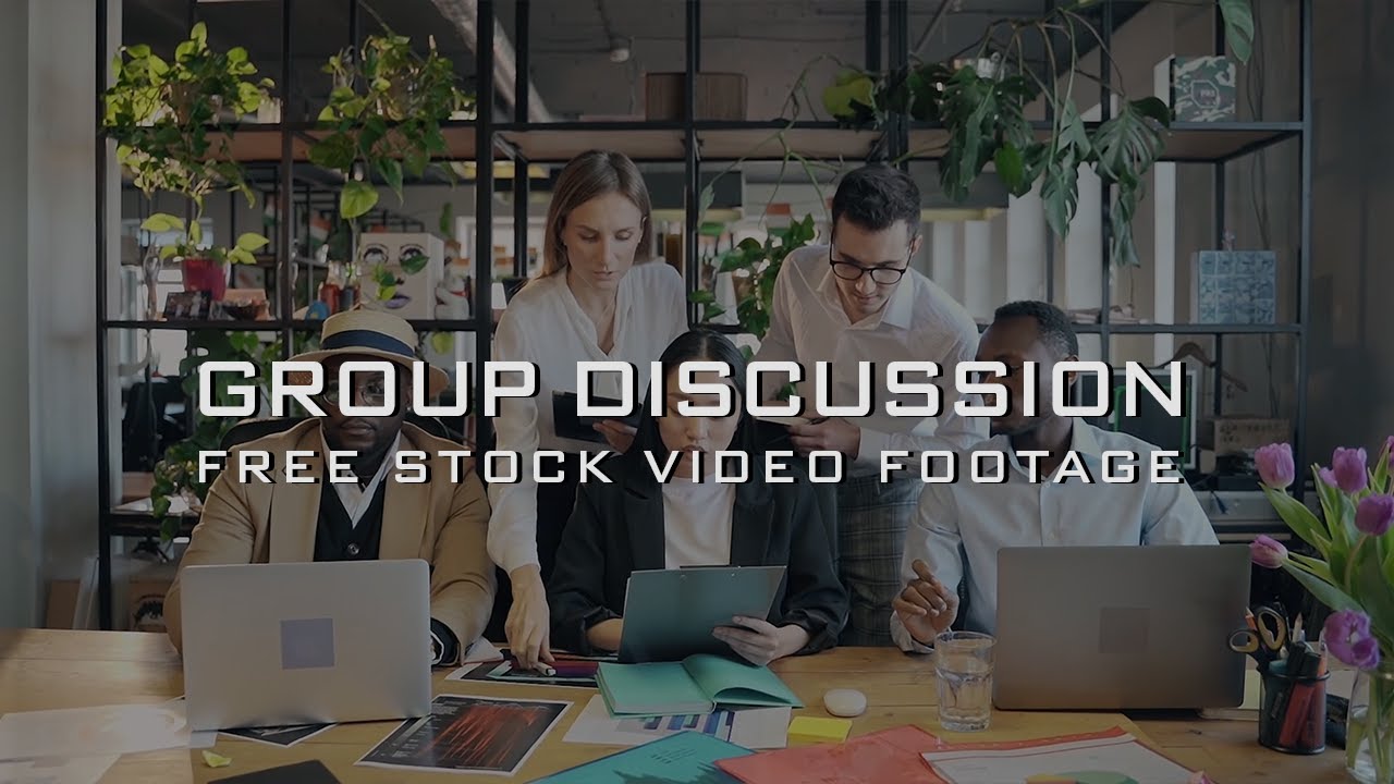 50+ Group Discussion of Business People or Colleagues Free Stock Video ...
