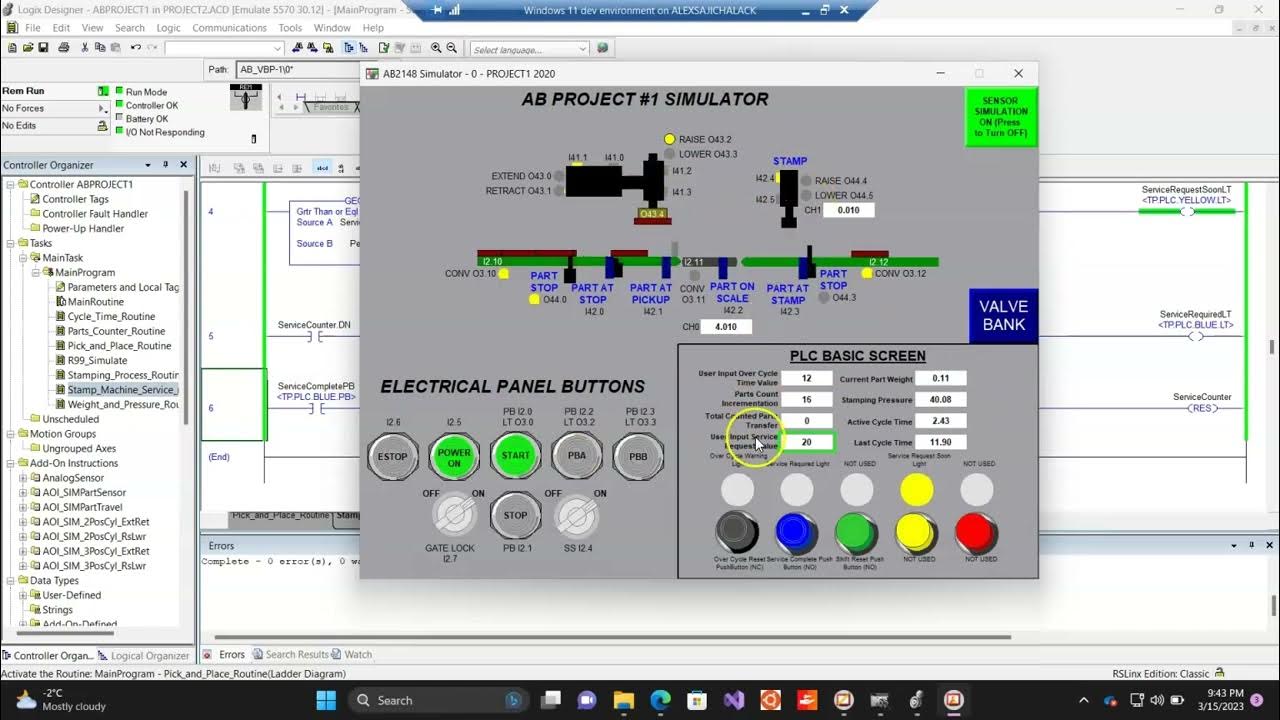 PLC Project 2 Video Demonstration - YouTube