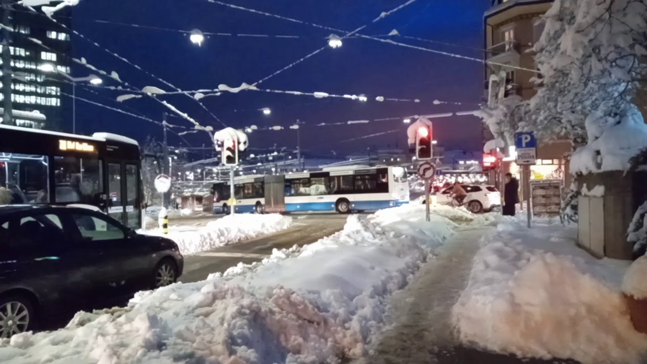 snowfall in Zurich Switzerland - YouTube