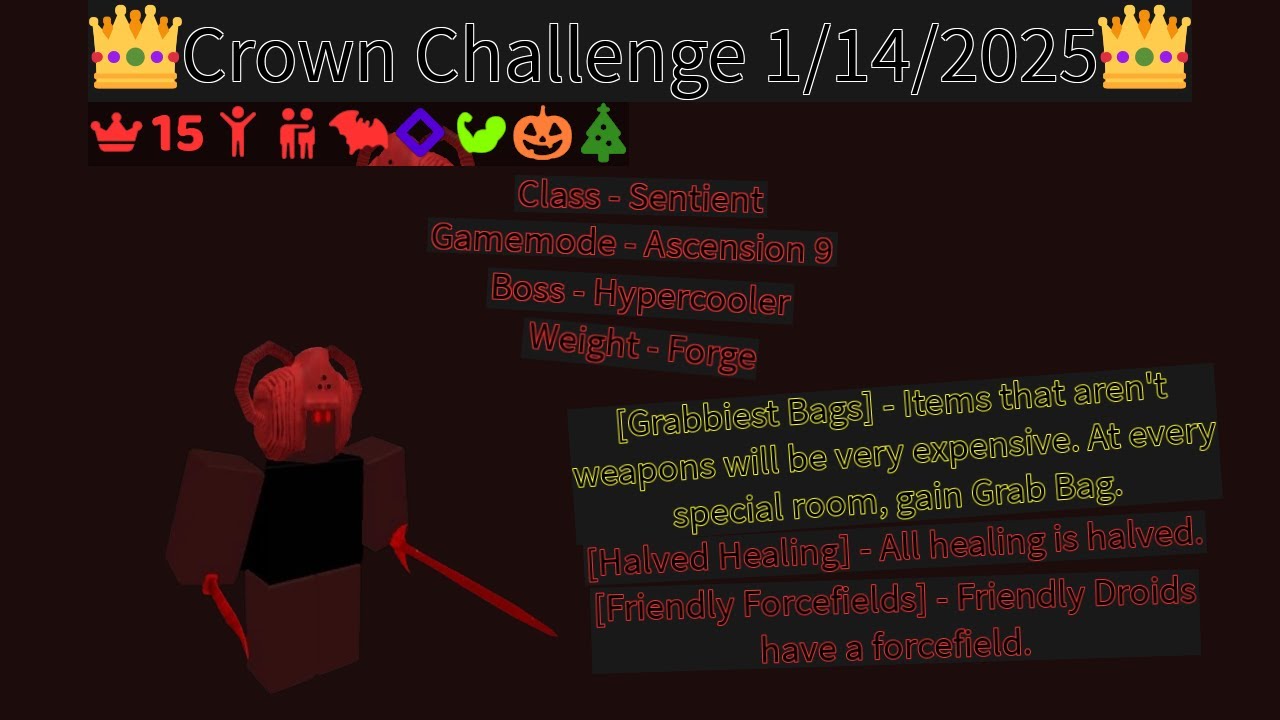 Crown Challenge 1/14/2025 - Randomly Generated Droids - YouTube