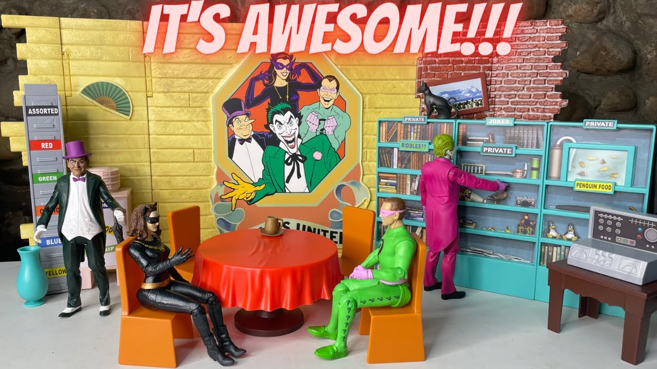 McFARLANE BATMAN '66 VILLAIN'S LAIR - IT REALLY IS AWESOME - YouTube