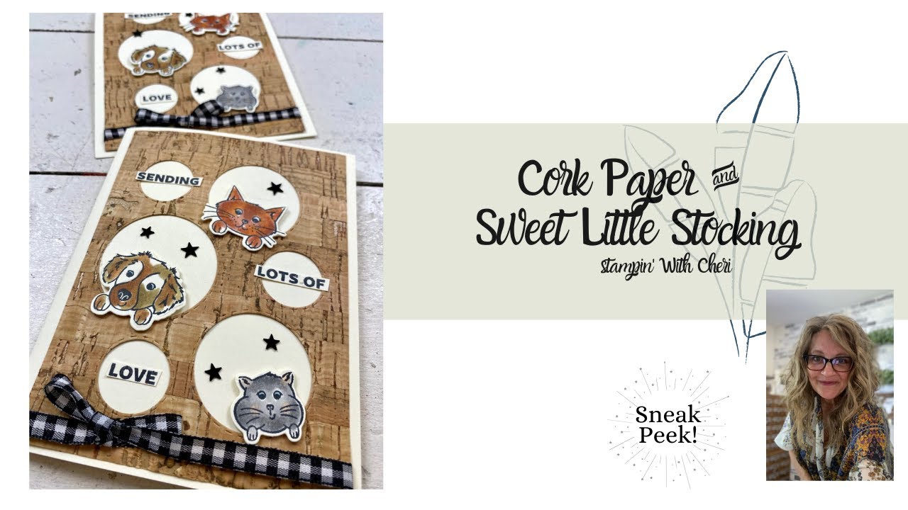 Adorable!! Furry Friends & Cork Paper (Sweet Little Stocking) - YouTube