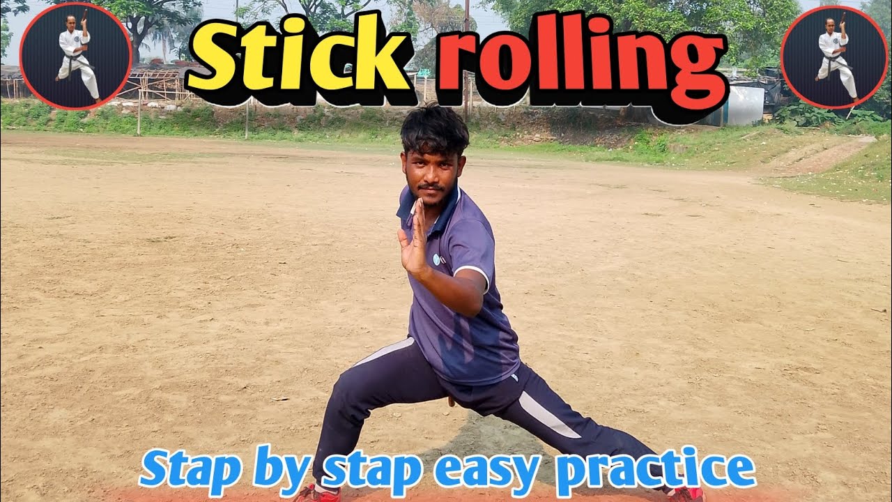 How to do stick rolling।। Bo staff spinning tutorial for girls।।S P ...