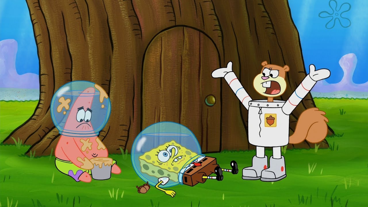 SpongeBob SquarePants UK edits - Sandy's Nutmare - YouTube
