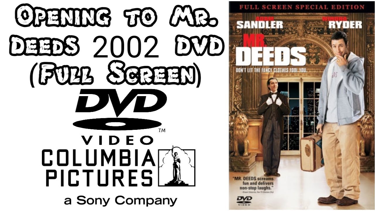 Opening to Mr. Deeds 2002 DVD (Full screen) - YouTube