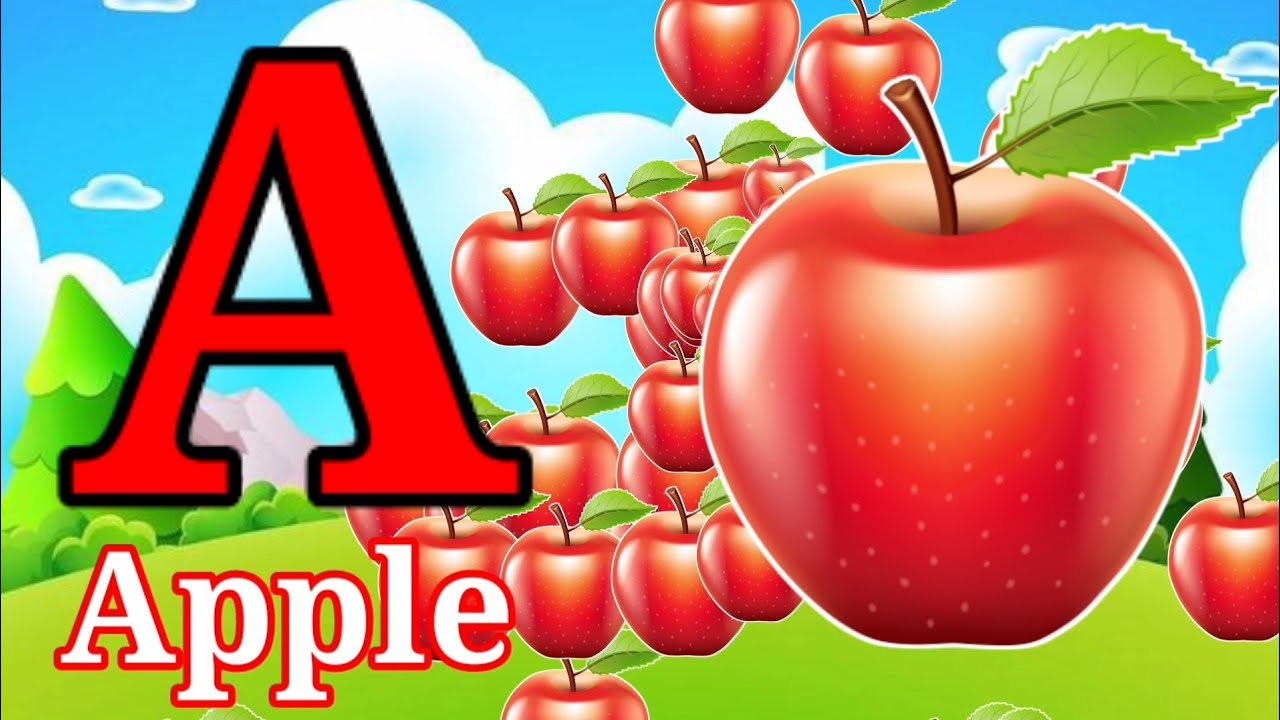 A for Apple, B for Ball, Alphabets, kids class, छोटे बच्चों की पढ़ाई, # ...