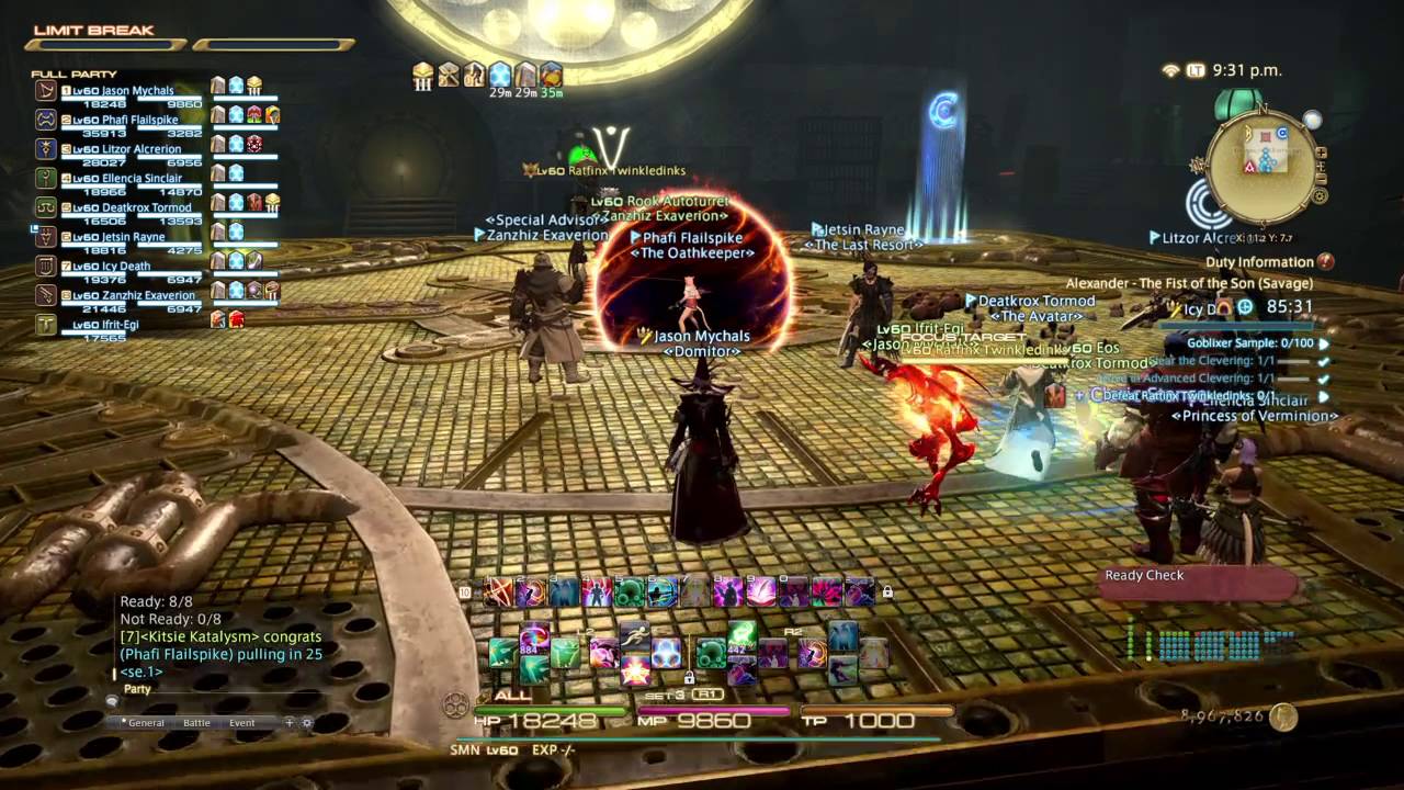 FINAL FANTASY XIV Alexander Midas Fist of the Son Savage A5 Clear ...