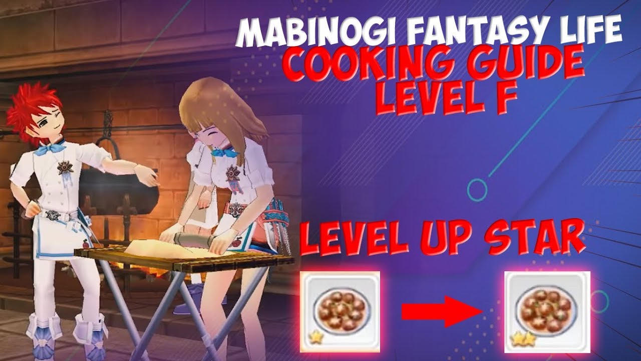 Mabinogi Fantasy Life Cooking Guide - Resep Makanan Level F - YouTube