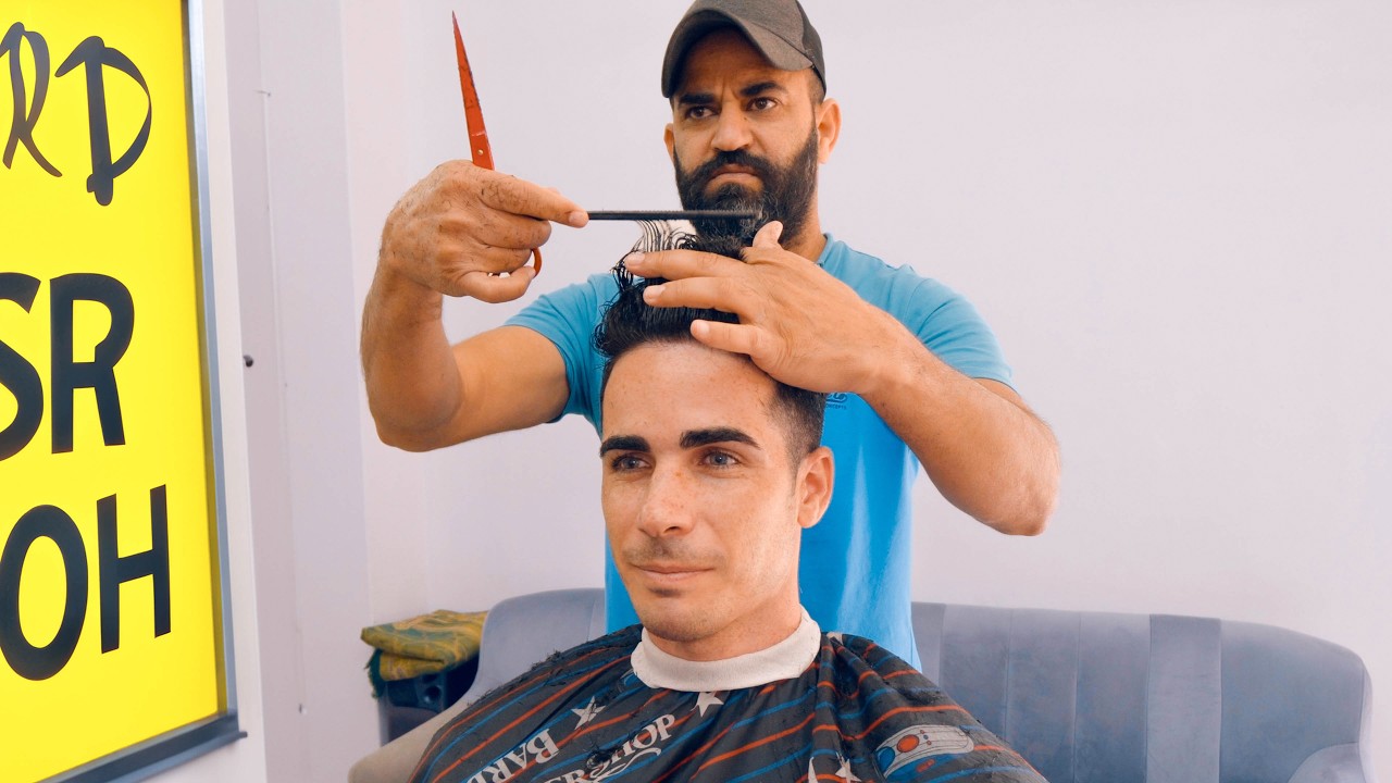 ASMR: Pakistani Barber Knows How to Give me a Haircut - YouTube