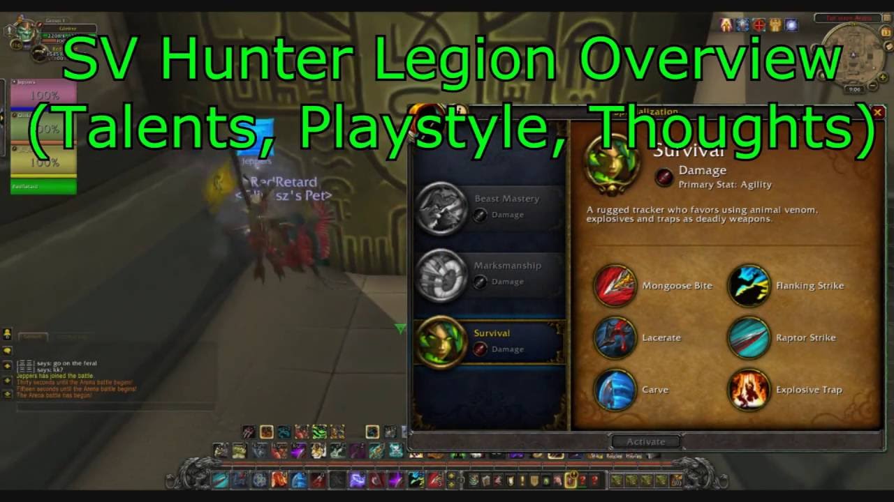 [Legion] Survival Hunter PvP Guide - YouTube