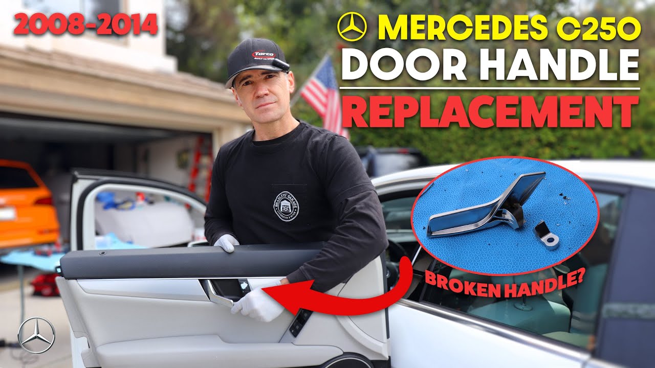MERECEDES BENZ C250 Interior Door Handle Repair / Replacement 2008 ...