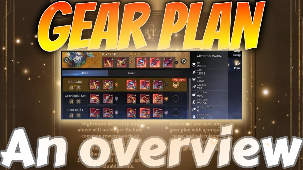 Mastering Efficiency: Introducing the Gear Plan System in Watchers of ...