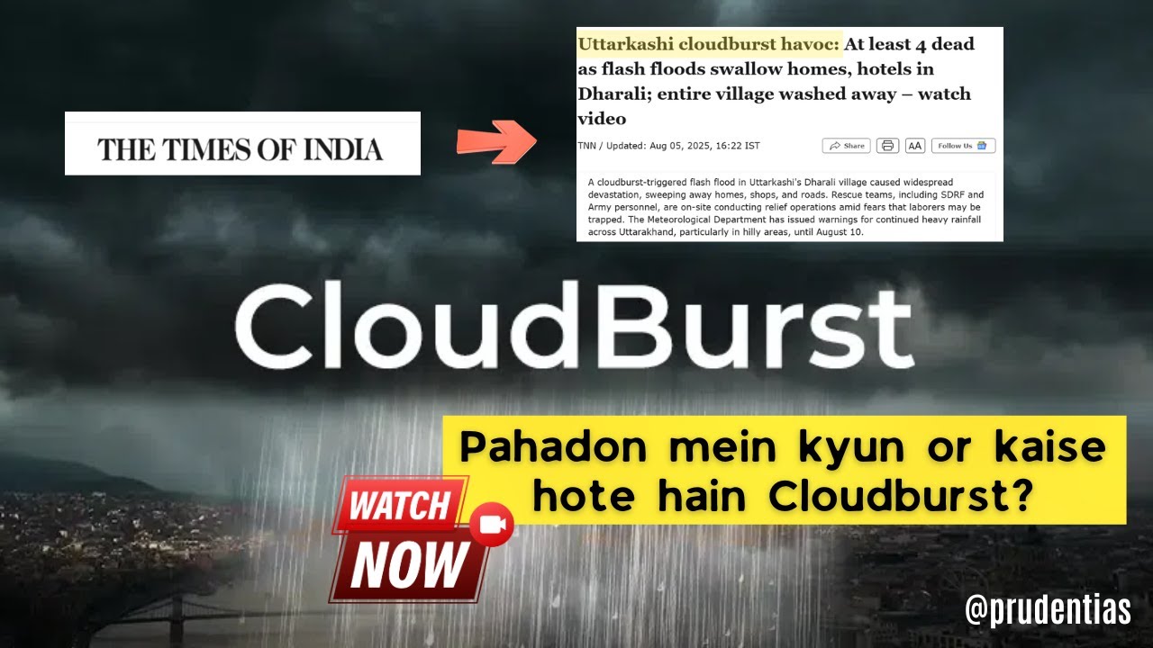 How do Cloudbursts happen | Complete science behind Cloudburst | UPSC ...
